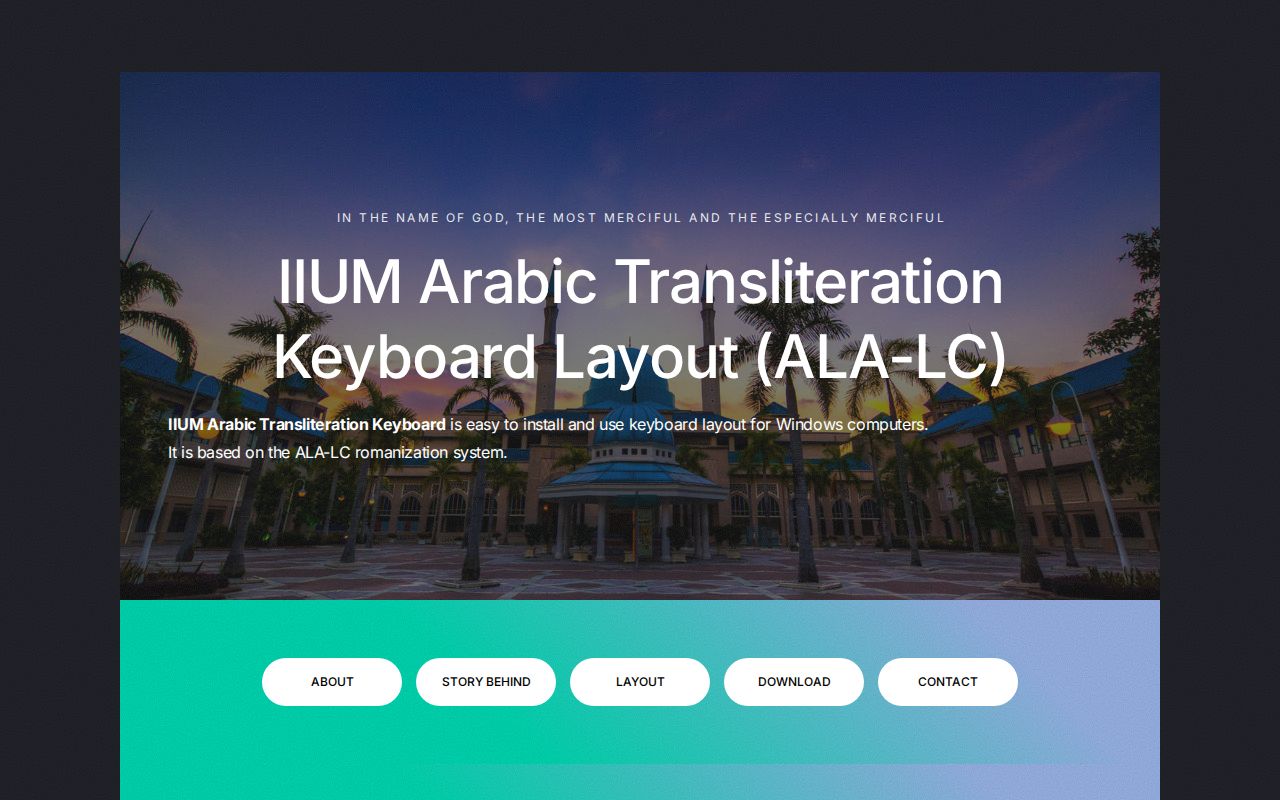 IIUM Arabic Transliteration Keyboard